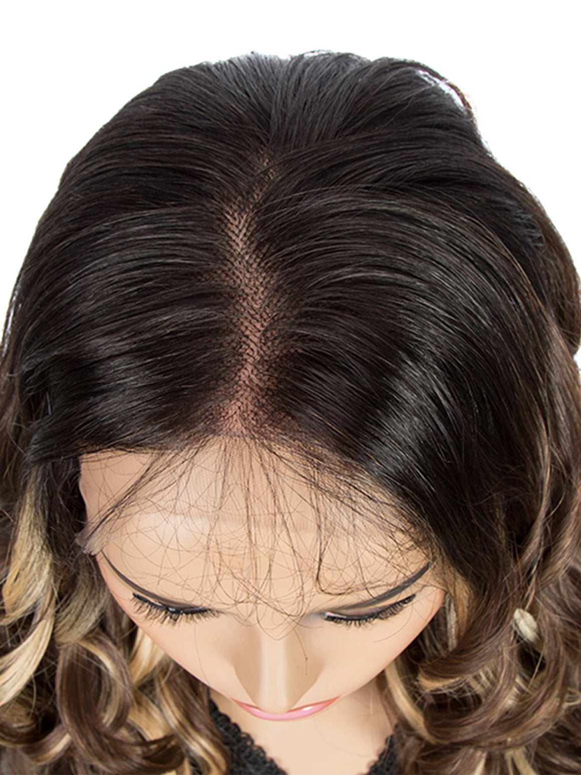 Noble 13×4 HD Lace Frontal Wigs 29 Inch Loose Wave Ombre Color Synthet ...