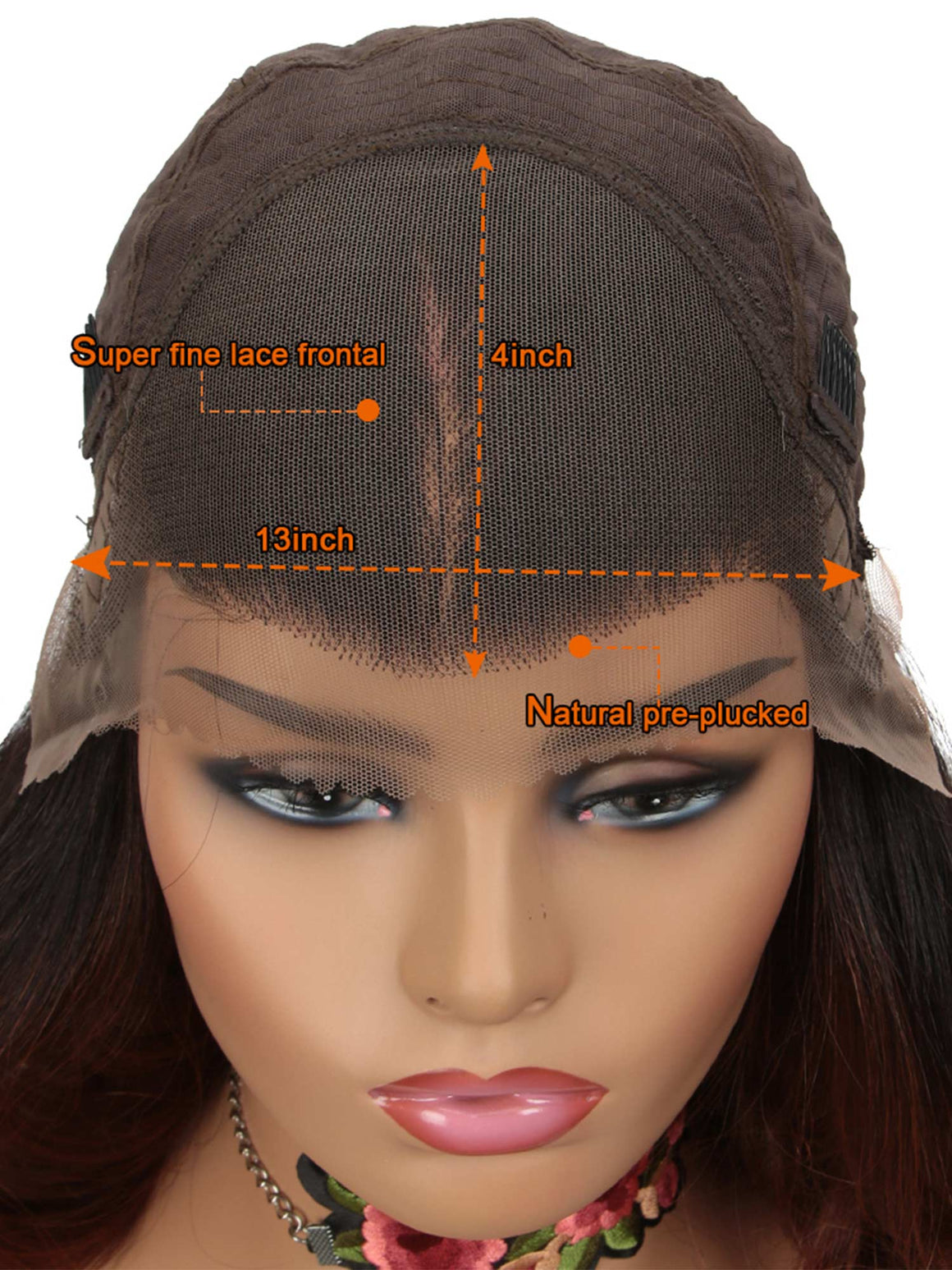 Noble 13×4 HD Lace Frontal Wigs 29 Inch Loose Wave Ombre Color Synthet ...