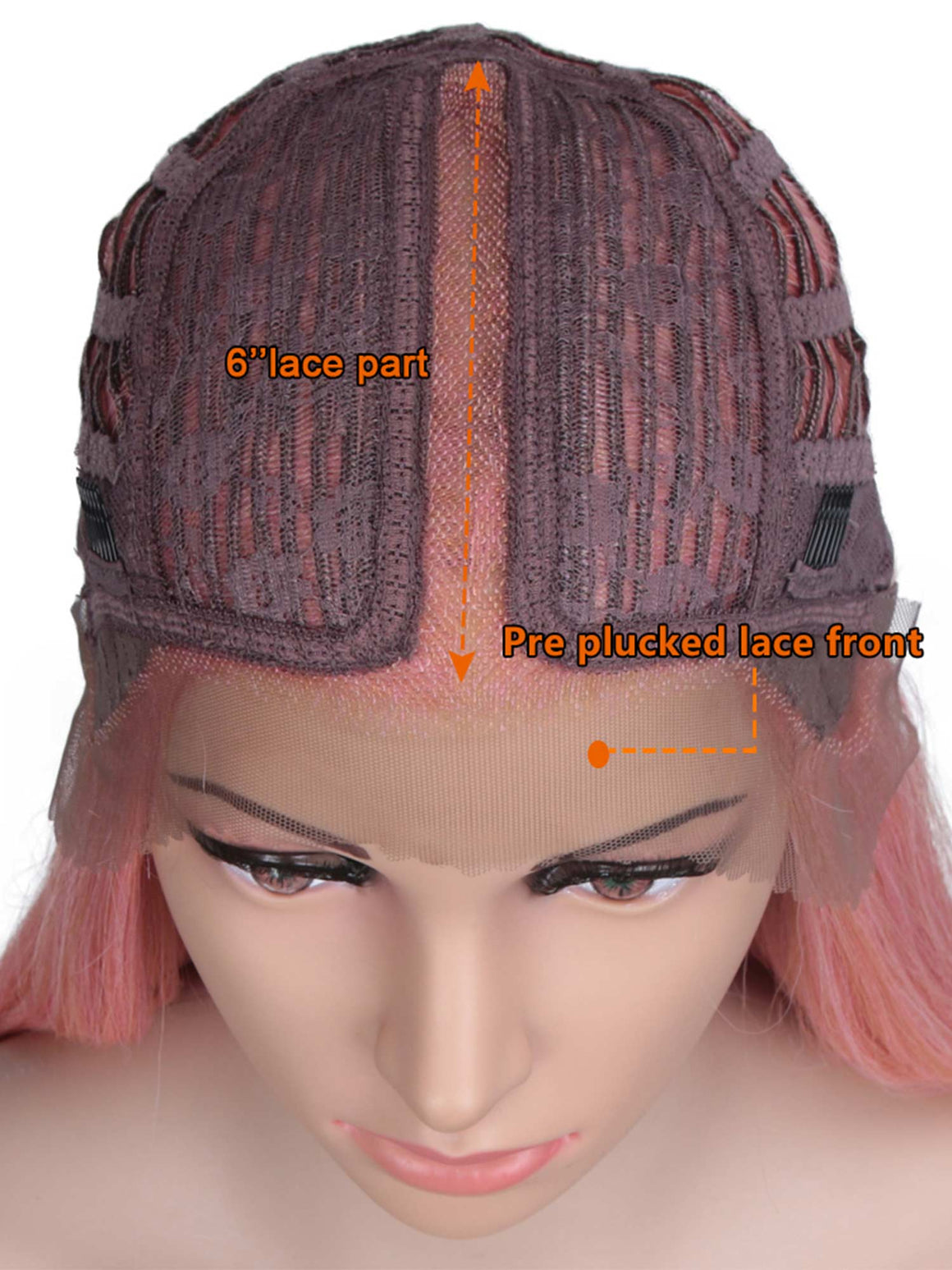 Noble 31 Inch long straight Cherry Blossom Pink Wig Synthetic Wig ...